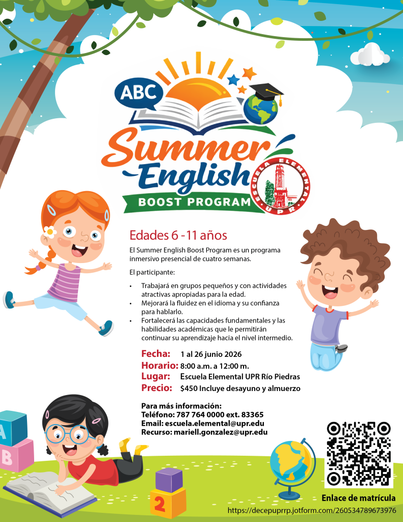 Summer English Boost Program - División de Educación Continua y ...